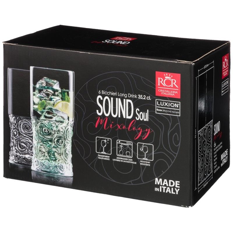 RCR SOUND SOUL SZKLANKA LONG 350ML KPL 6 SZT